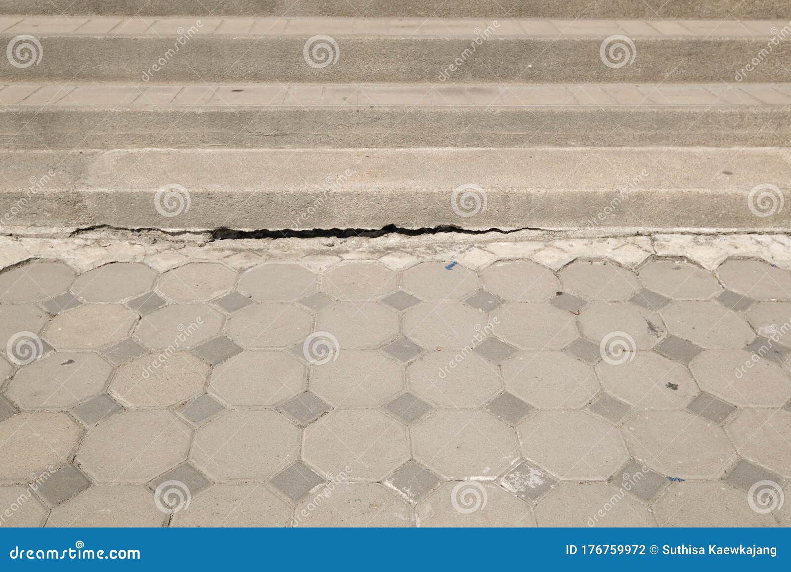 Ground broken blocks apart stock photo. Image of historic - 176759972