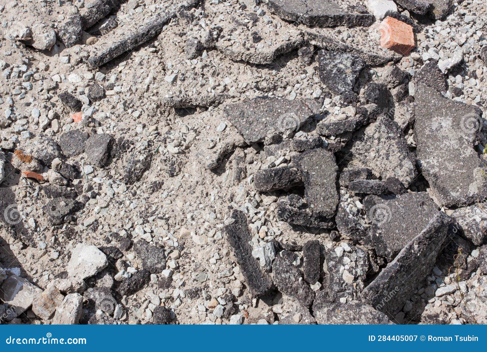 Ground Broken on Construction Site Stock Image - Image of broken, road ...