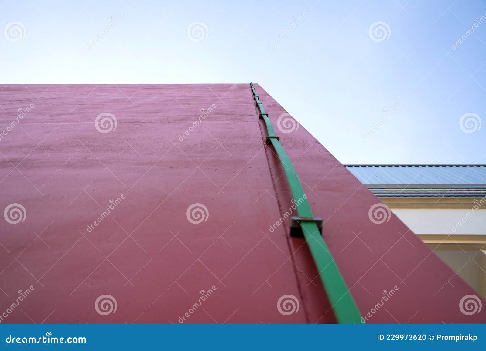 Ground Cable from Lightning Rod on the Wall Stock Photo - Image of bolt ...