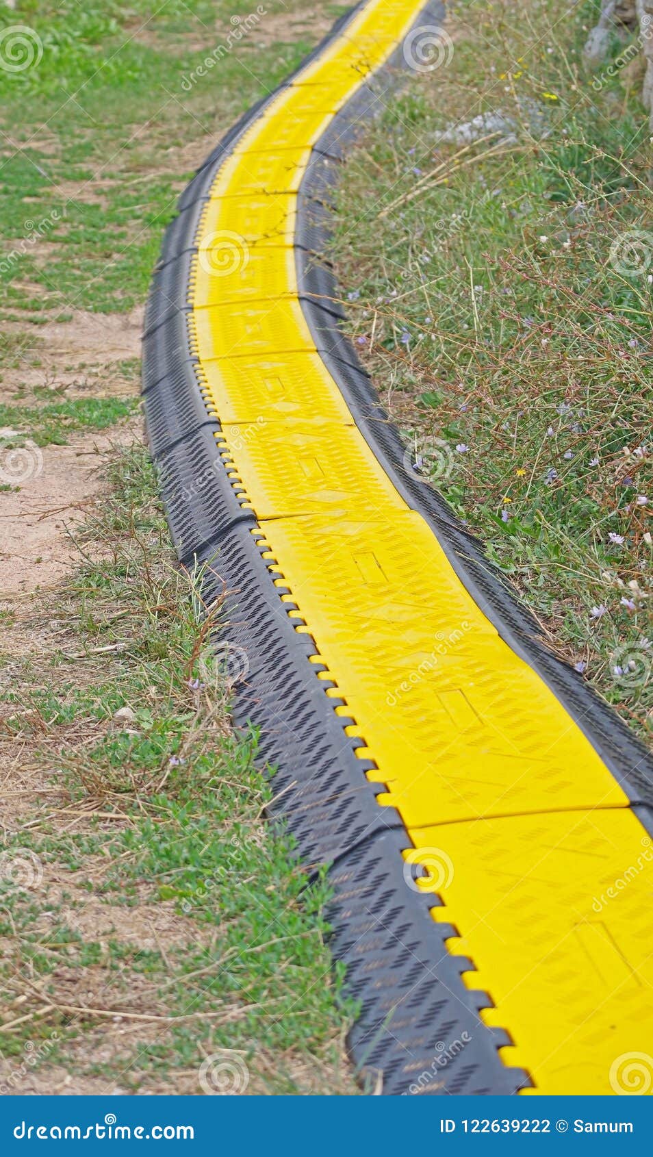 Ground Cable Protector stock photo. Image of closeup - 122639222