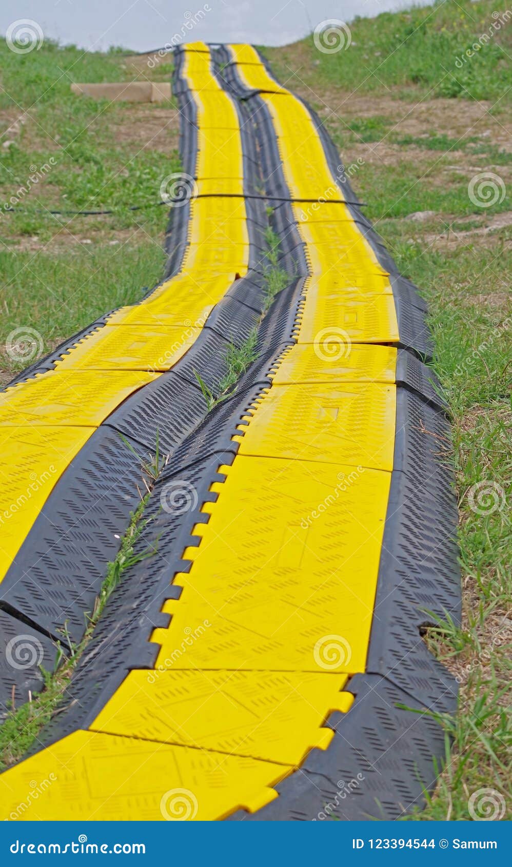 Ground Cable Protector stock photo. Image of cable, commercial - 123394544
