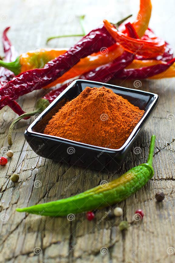 Ground chili peppers stock image. Image of aroma, cooking - 26209537
