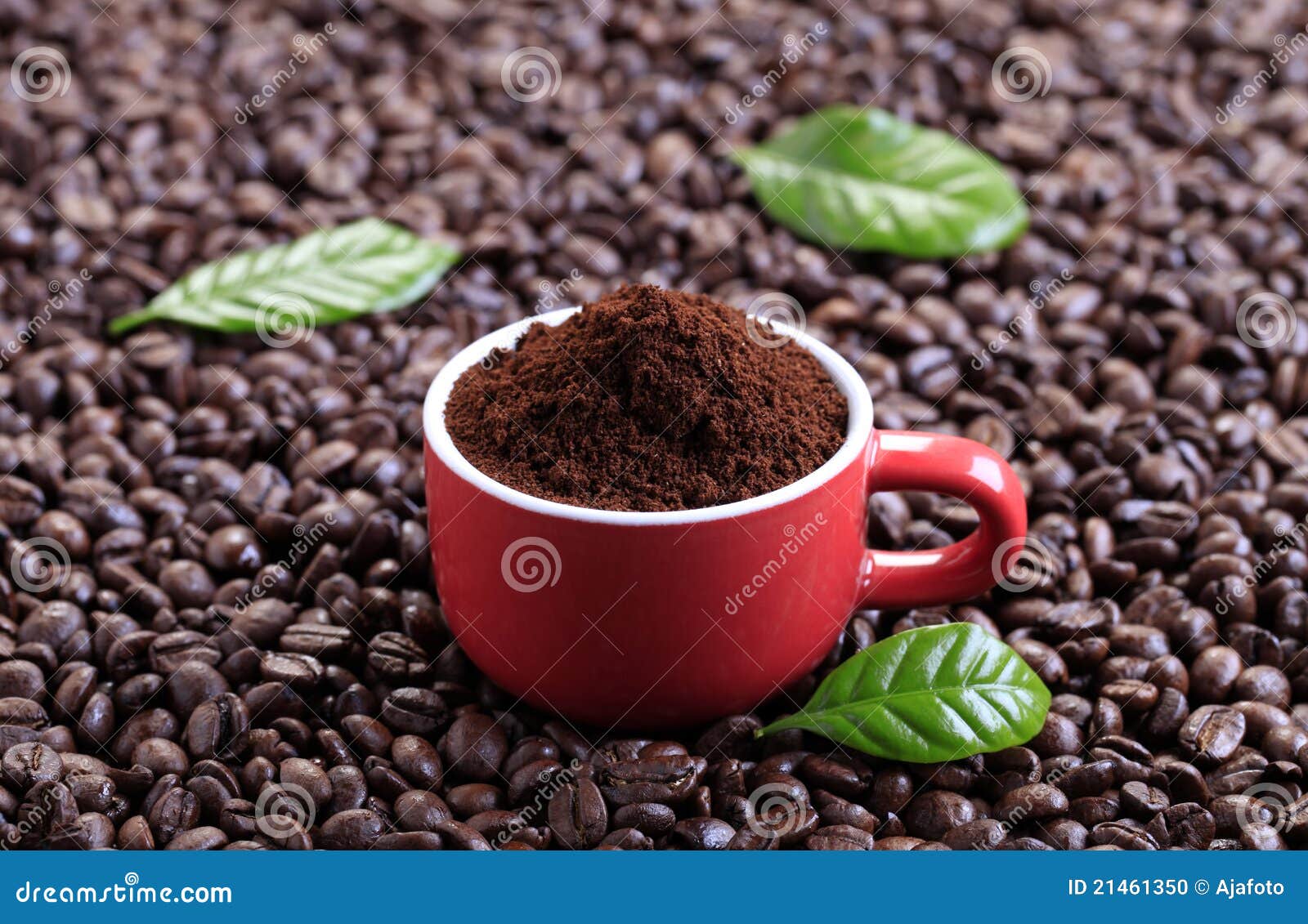 Ground coffee stock photo. Image of green, heap, nonalcoholic - 21461350