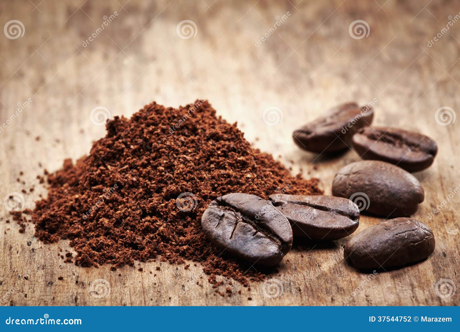 Ground coffee stock photo. Image of food, rustic, texture - 37544752