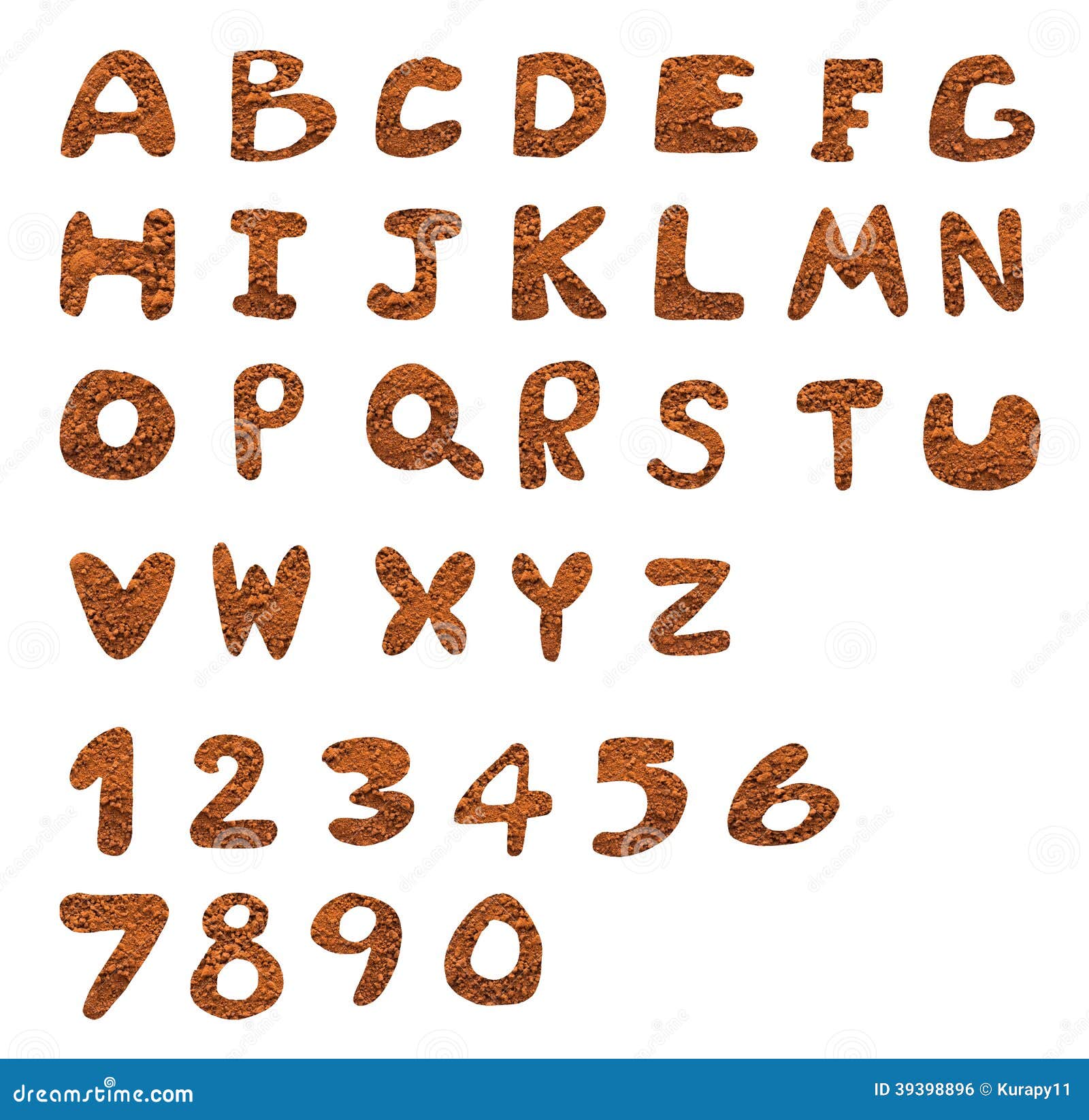 Ground coffee Alphabet stock illustration. Illustration of word - 39398896