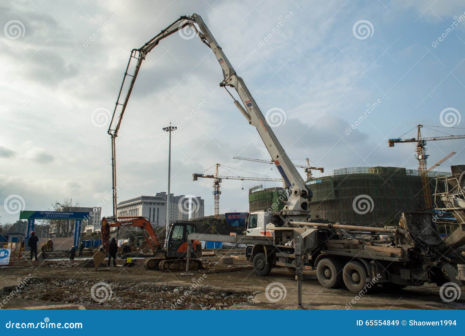 Ground construction site 3 editorial stock image. Image of large - 65554849