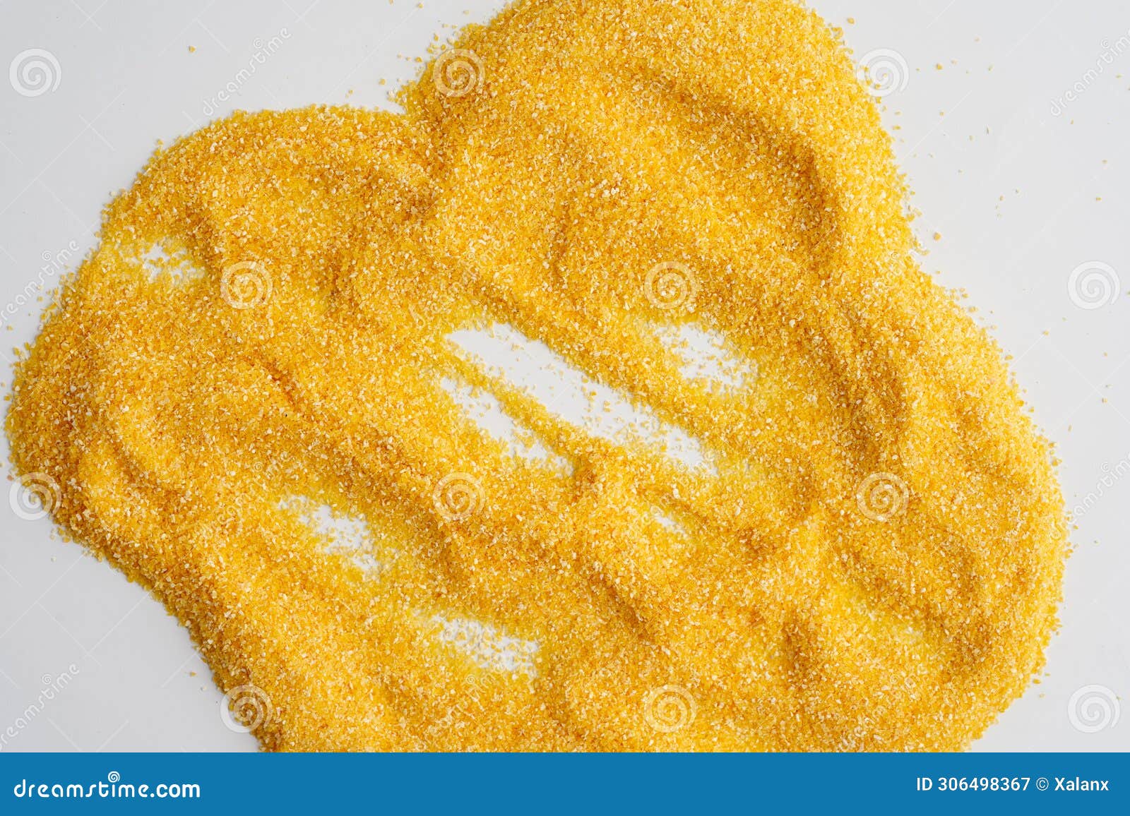 Ground Corn in Closeup, Corn Flour Stock Image - Image of coarse ...