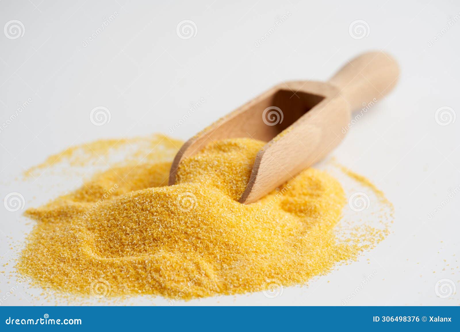 Ground Corn in Closeup, Corn Flour Stock Photo - Image of corn, coarse ...