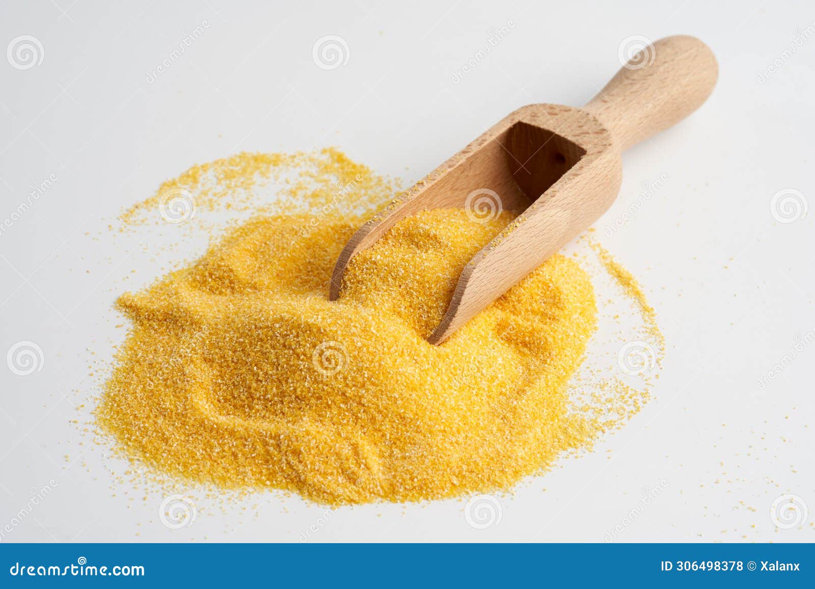 Ground Corn in Closeup, Corn Flour Stock Photo - Image of flour ...