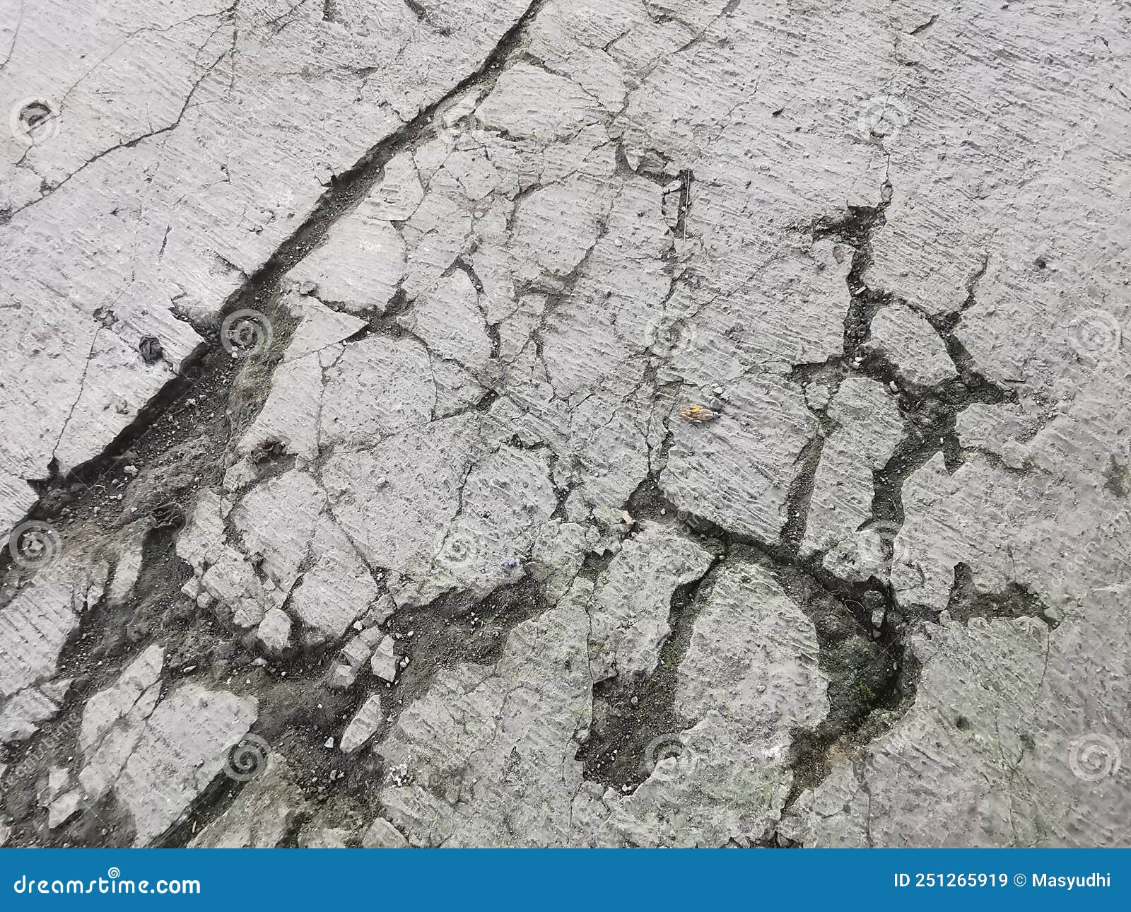 The Ground Cracked after the Earthquake Hit Stock Image - Image of ...