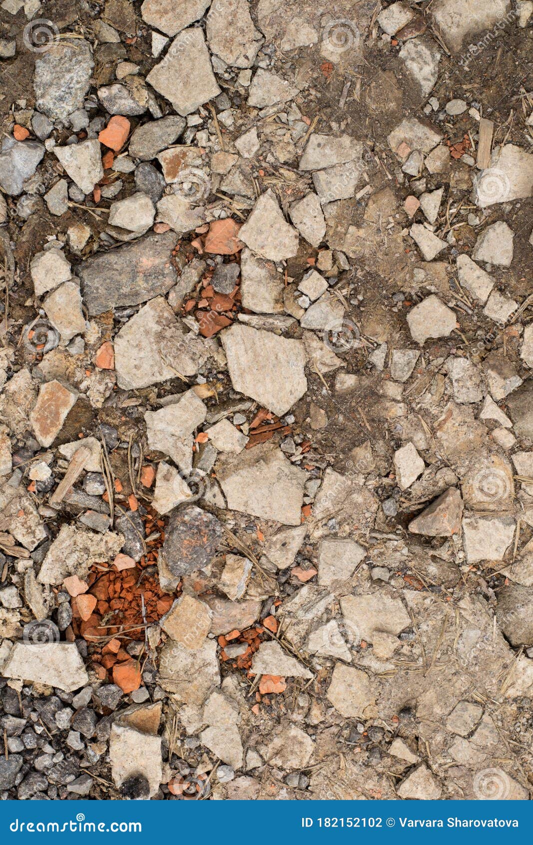 Ground with Different Stone Earth Texture. Natural Earth Material Stock ...