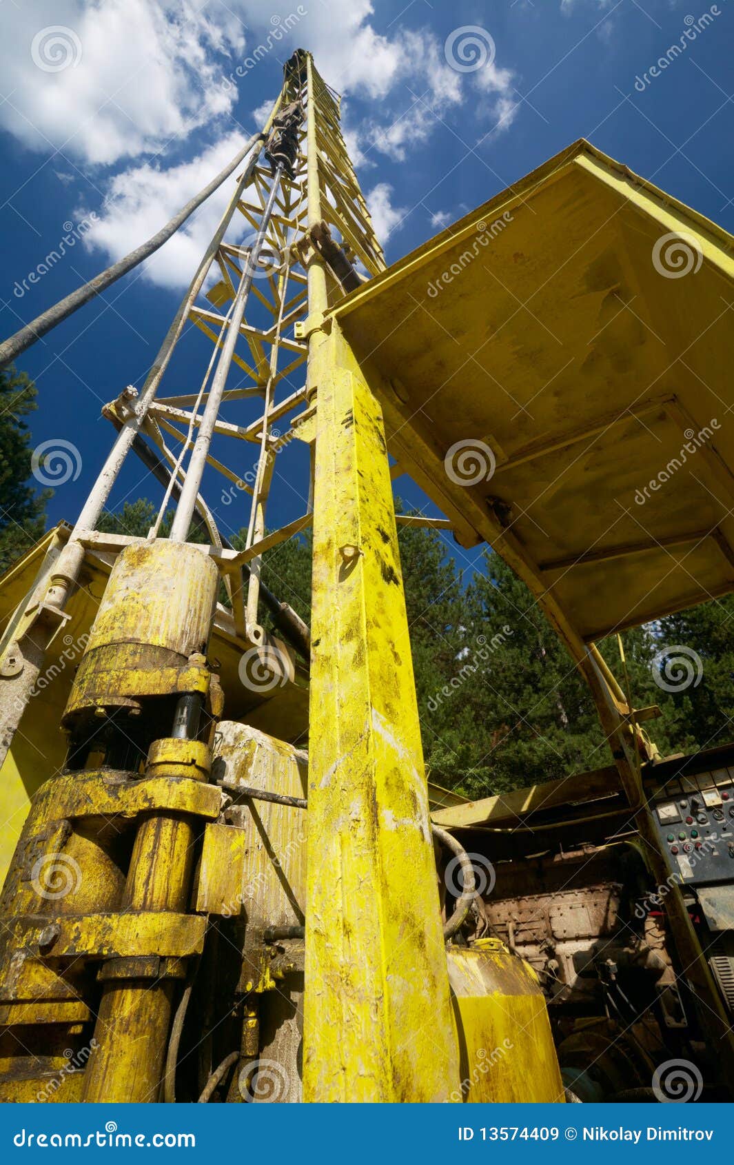 Ground drilling machine stock image. Image of machine - 13574409