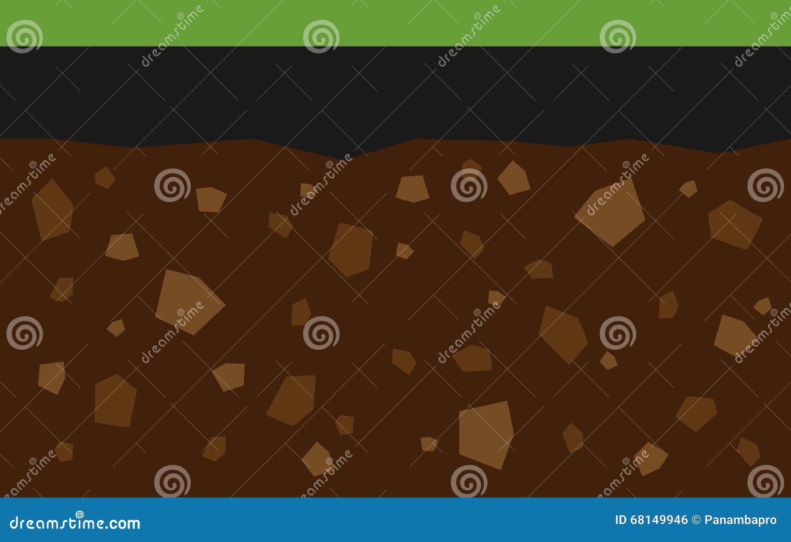 Ground stock vector. Illustration of stone, sand, design - 68149946