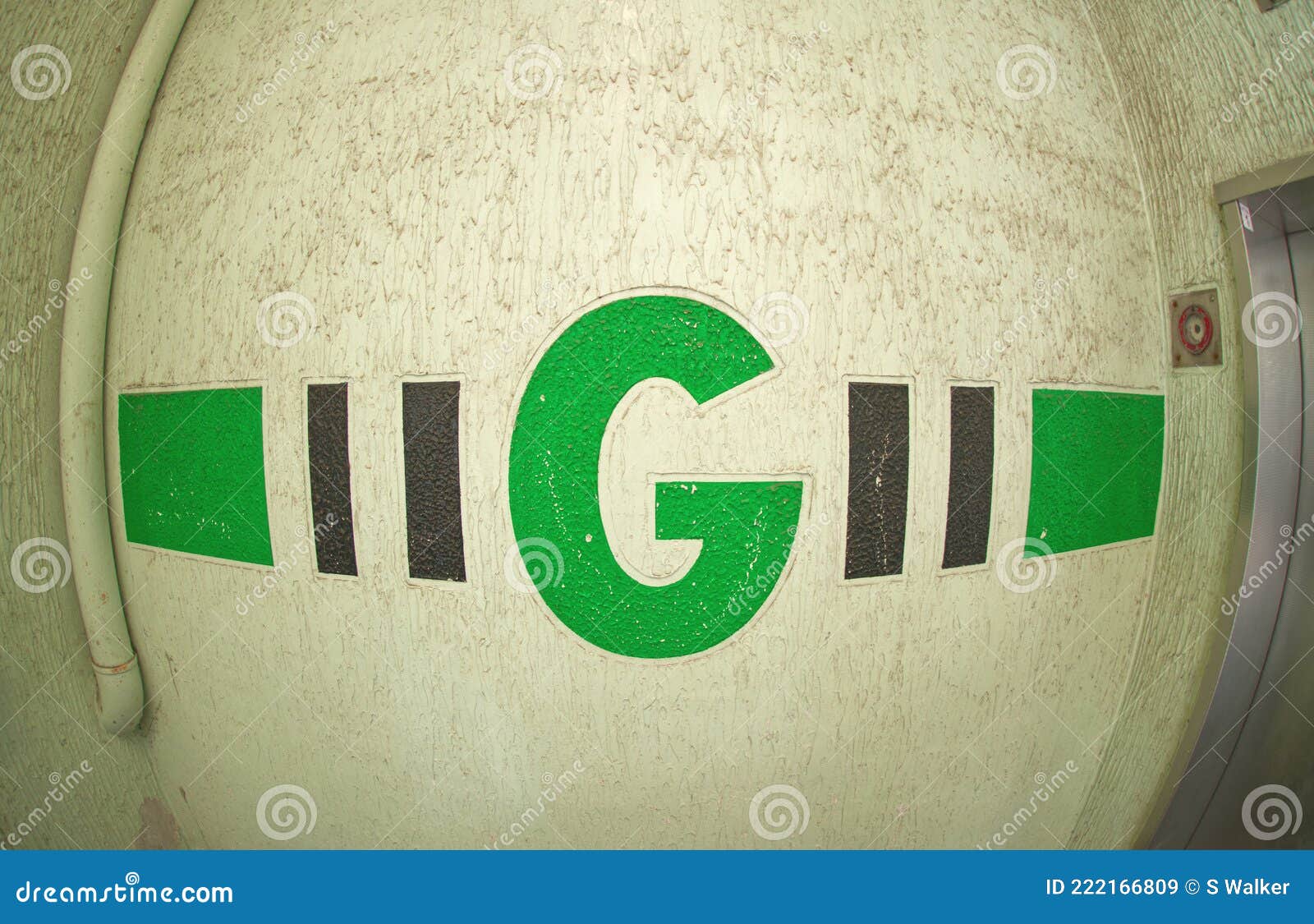 Ground Floor Markings in Multi-storey Car Park. Stock Image - Image of ...