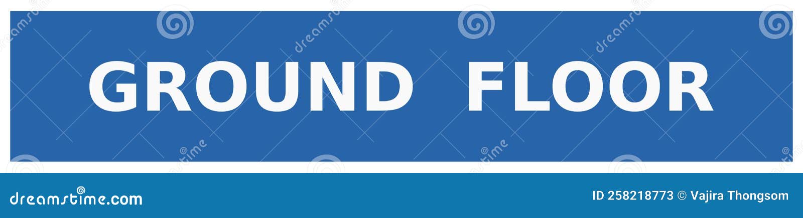 Ground Floor Sign, Car Park Building Vector Illustration Stock Vector ...