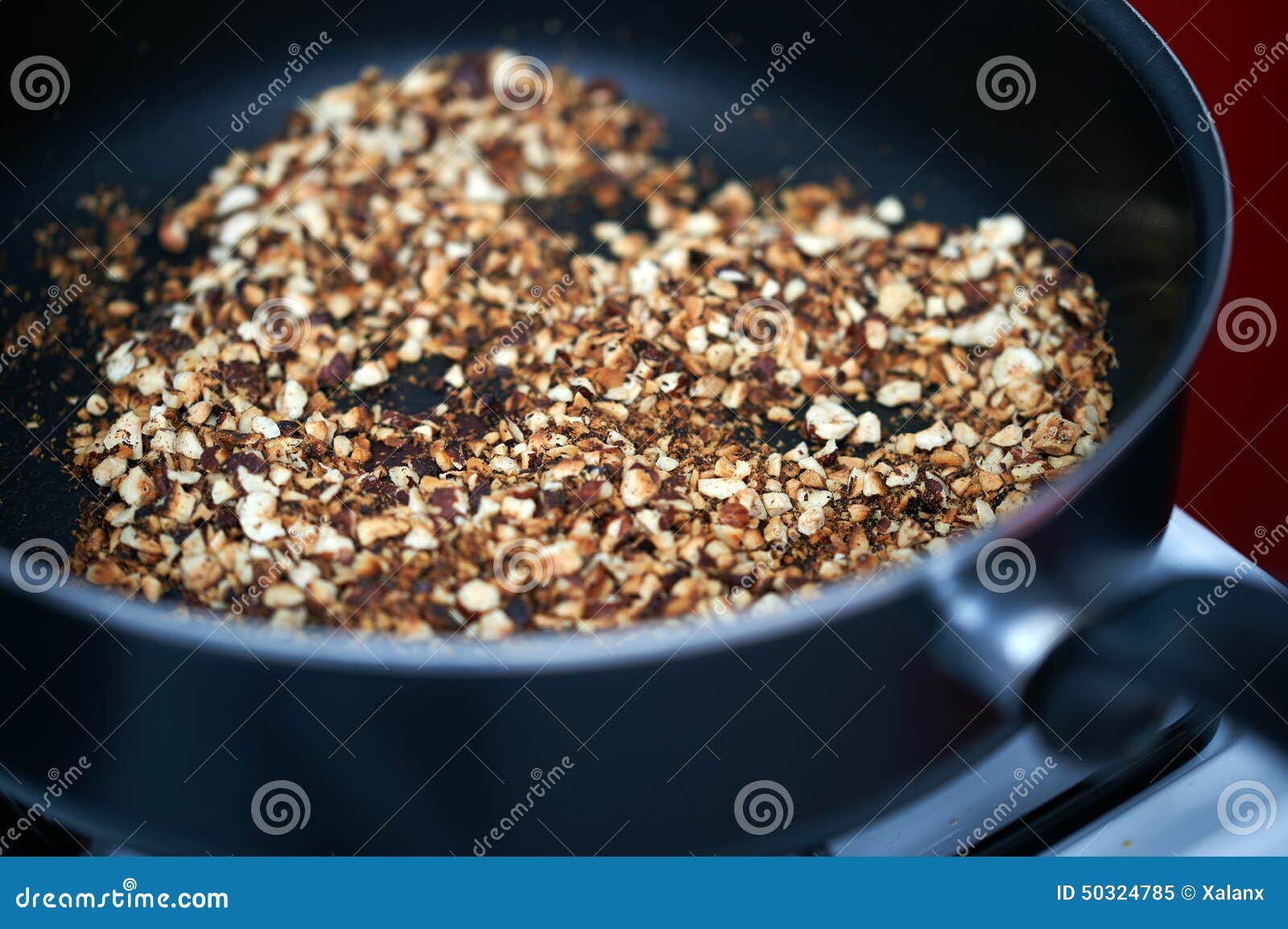 Ground fried nuts stock image. Image of healthy, food - 50324785