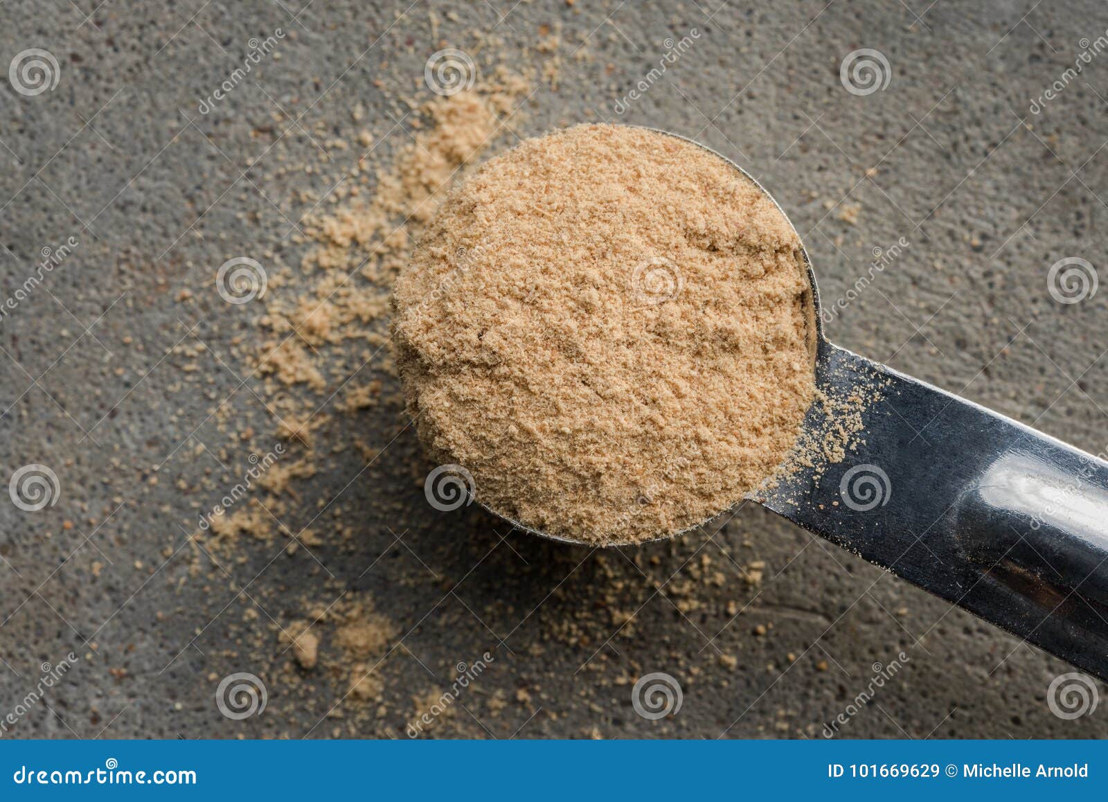Ground Ginger Spilled from a Teaspoon Stock Image - Image of food ...