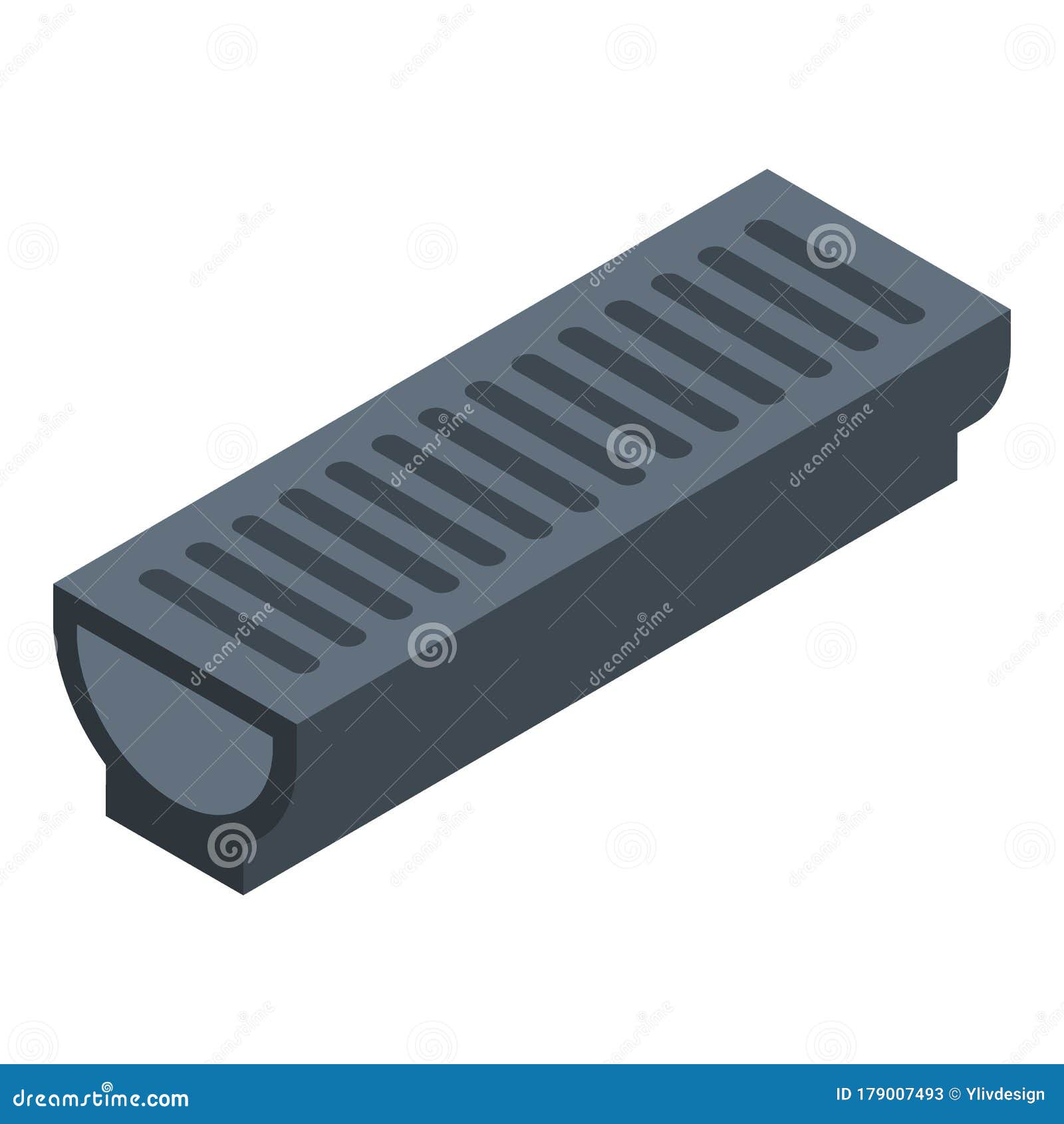 Ground Gutter Icon, Isometric Style Stock Vector - Illustration of ...