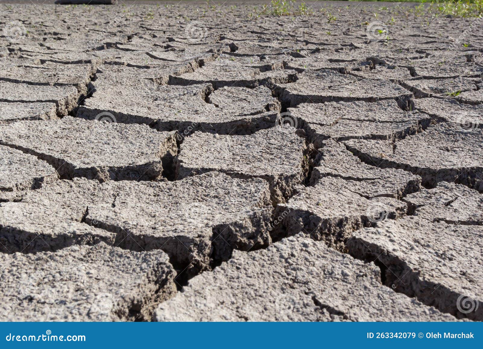 The Ground Has Cracks in the Top View for the Background or Graphic ...