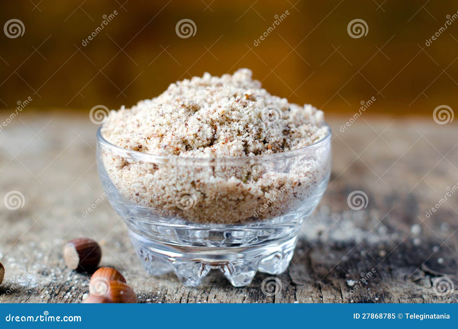 Ground hazelnuts stock image. Image of walnuts, healthy - 27868785