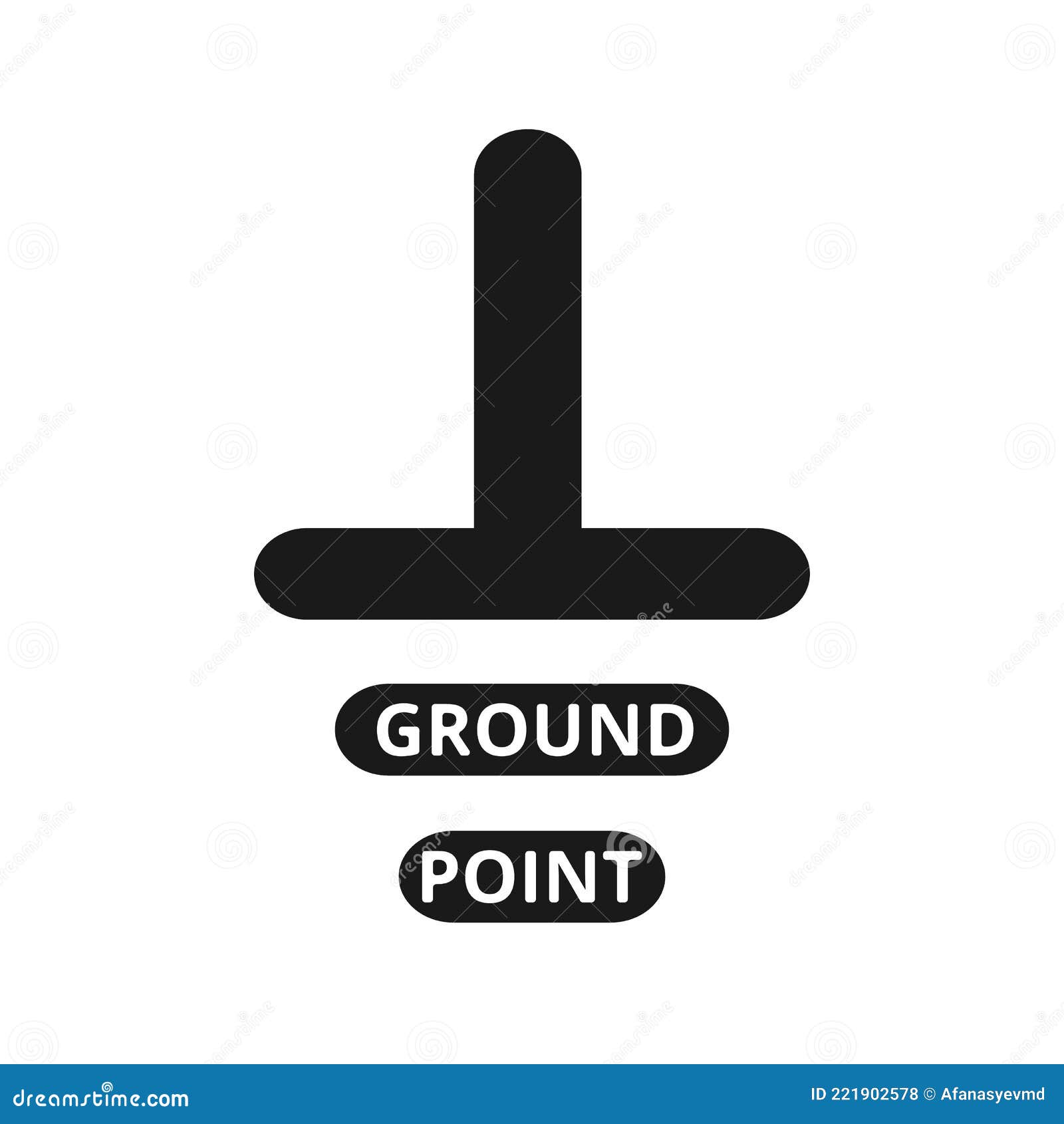 Ground Icon, Sign. Electrical Symbol Isolated On White Background. ESD ...