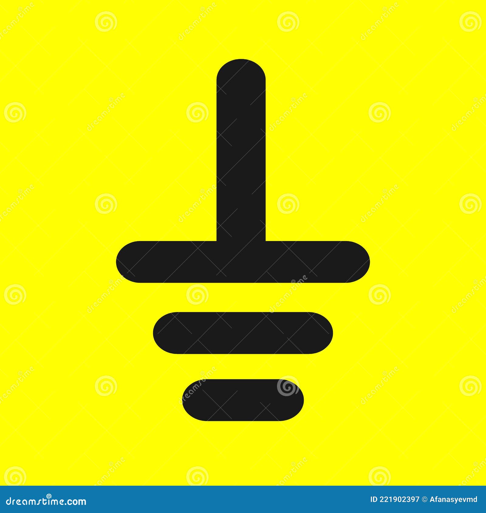 Grounding Point Symbol Sign, Vector Illustration, Isolate On White ...