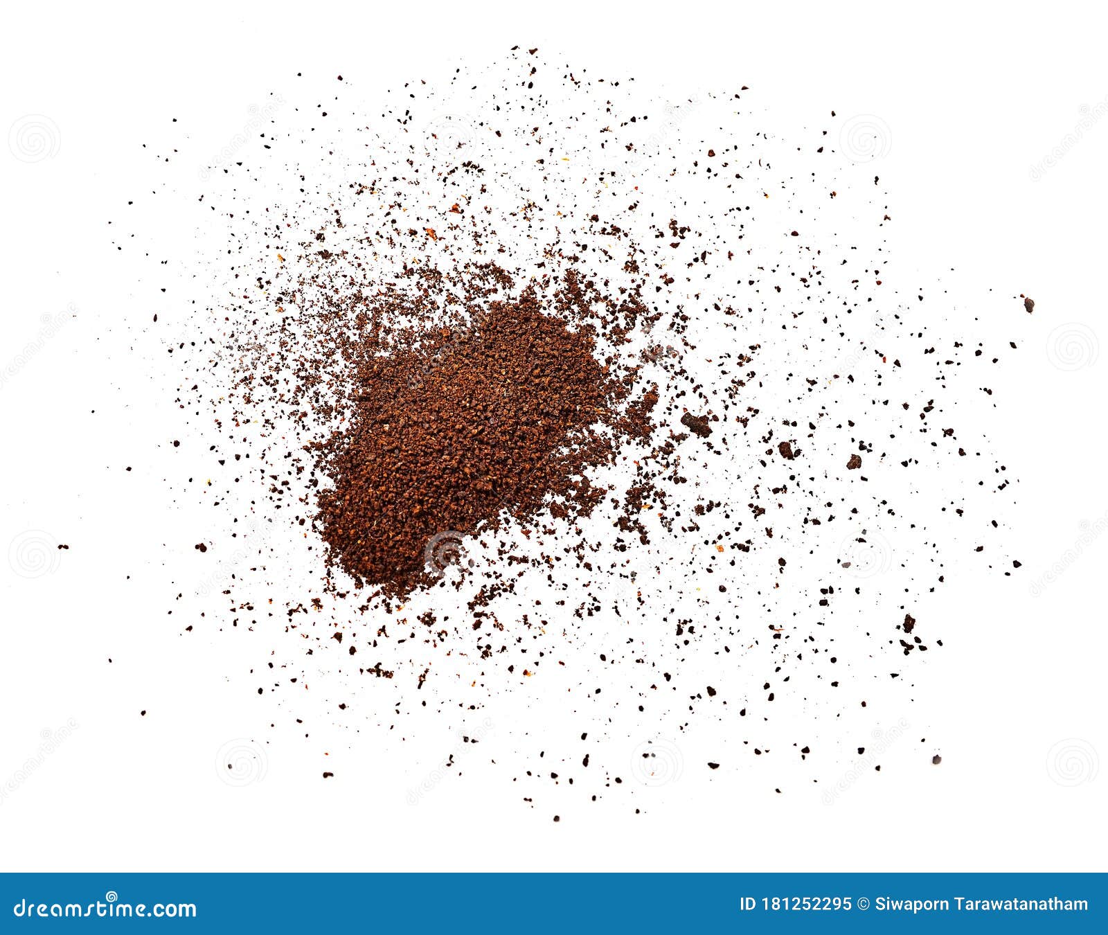 Ground isolated on white stock image. Image of caffeine - 181252295