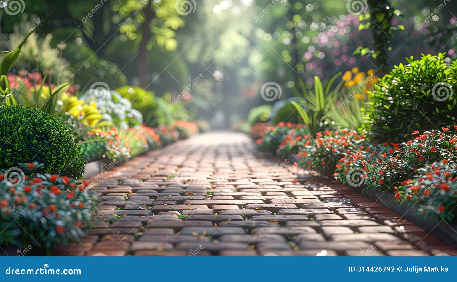 Ground-level View Reveals a Lifelike Brick Texture, Creating an ...