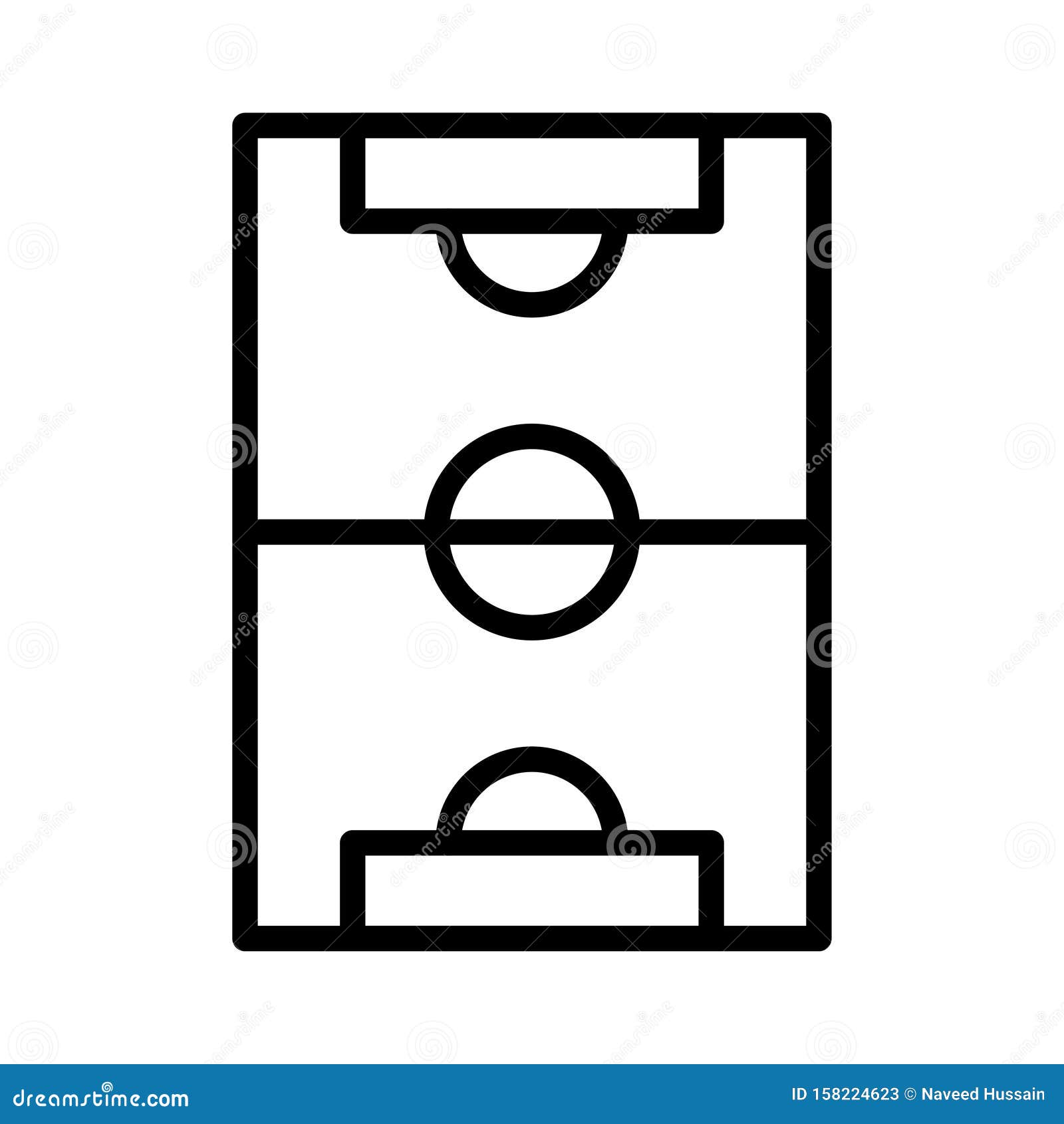 Ground Thin Line Vector Icon Stock Vector - Illustration of sport, icon ...