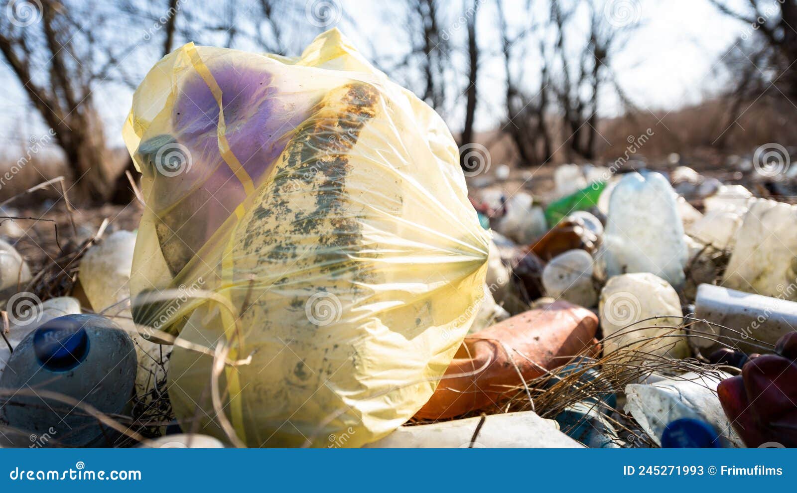 Ground Littered with Plastic Stock Image - Image of litter, blue: 245271993