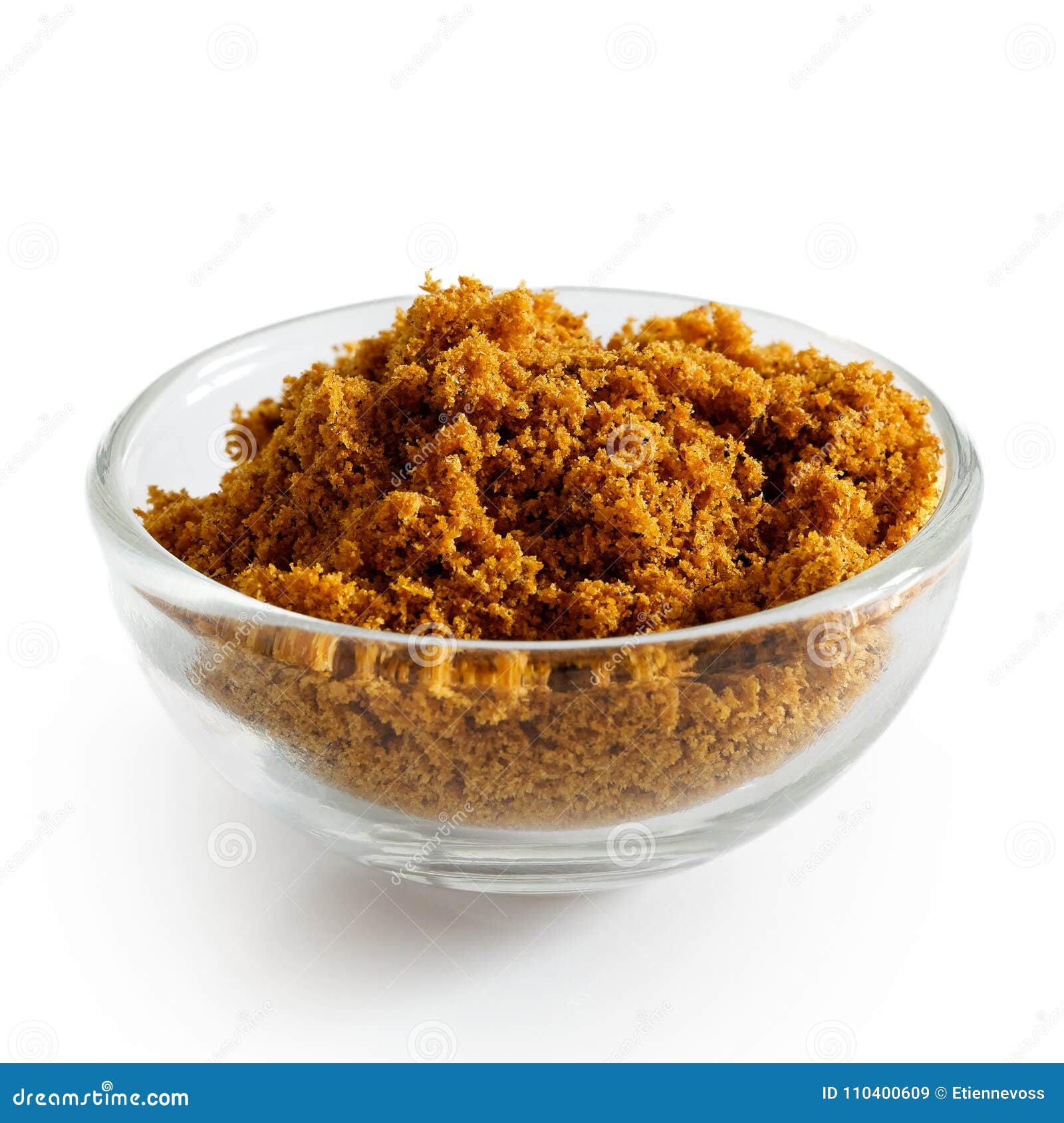 Ground mace in glass bowl. stock image. Image of nutmeg - 110400609