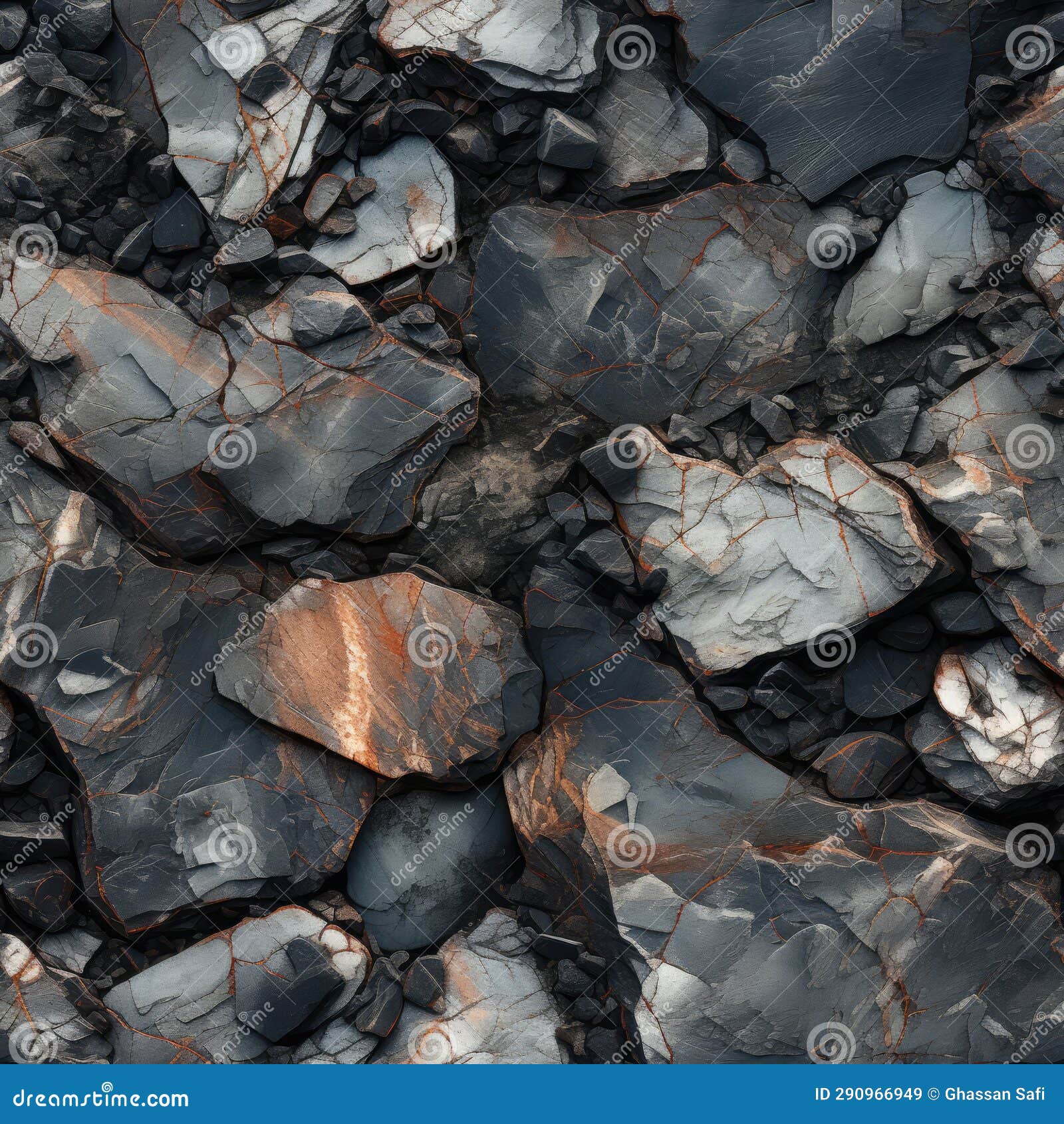 Ground Made of Broken Rocks Stock Image - Image of repetetive, tiles ...