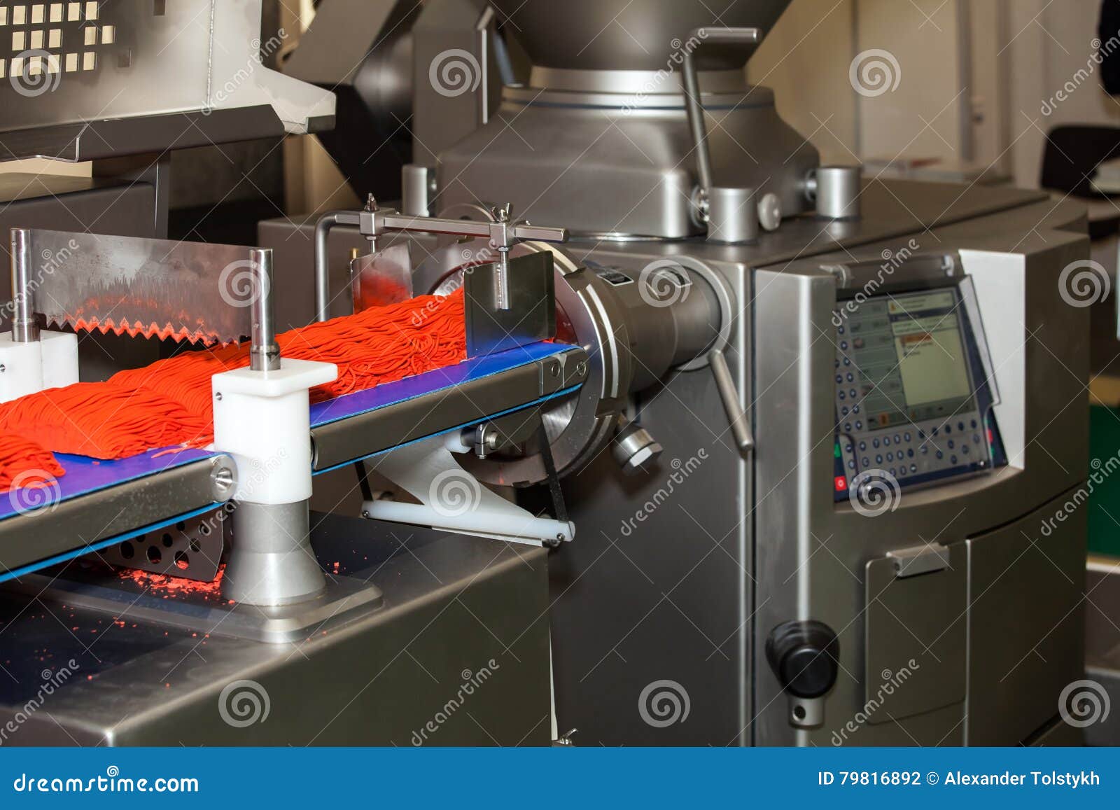 Ground Meat Production Line Stock Photo - Image of machine, food: 79816892