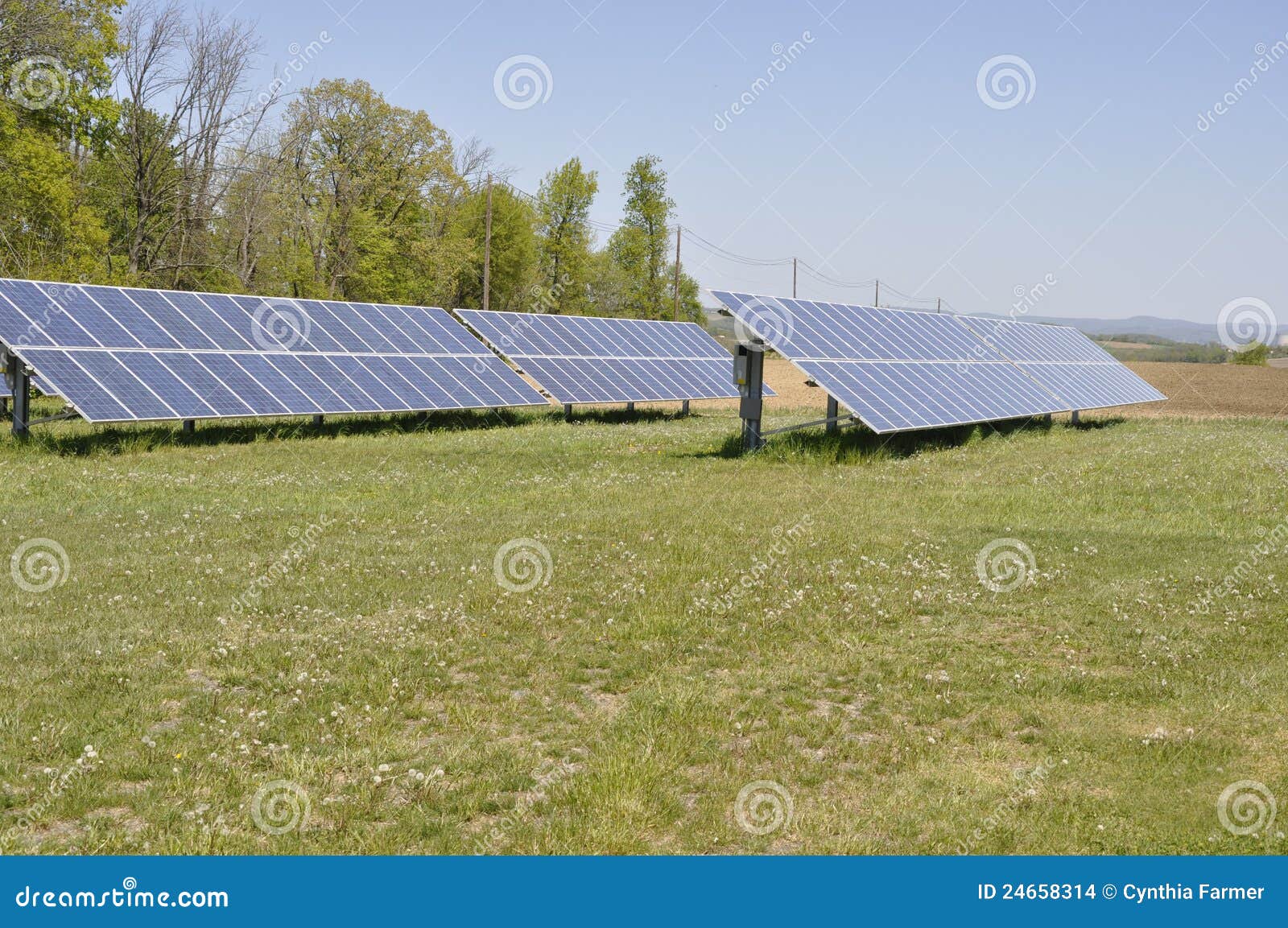 Ground Mounted Solar Panels Stock Photo - Image of mount, module: 24658314