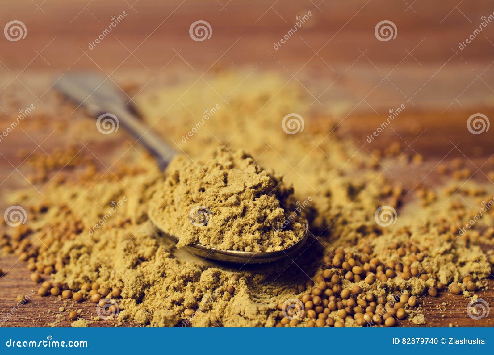 Ground mustard powder stock photo. Image of grain, culinary - 82879740