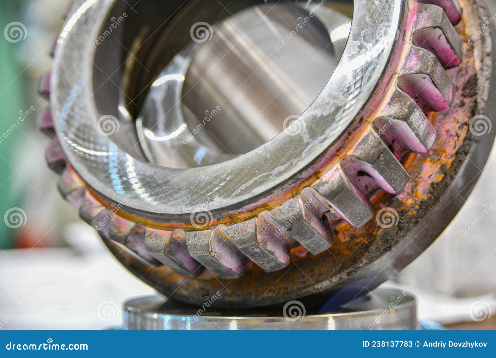 The Ground Part of the Seat of the Toothed Half of the Coupling Stock ...