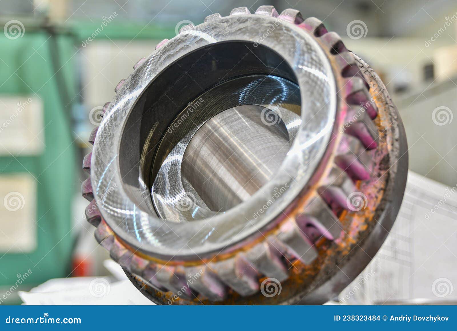 The Ground Part of the Seat of the Toothed Half of the Coupling Stock ...