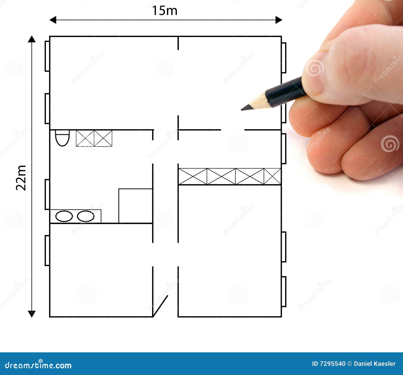 Ground plan stock photo. Image of owner, project, sketching - 7295540