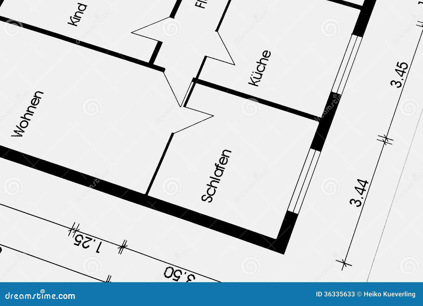 Ground plan stock illustration. Illustration of floor - 36335633