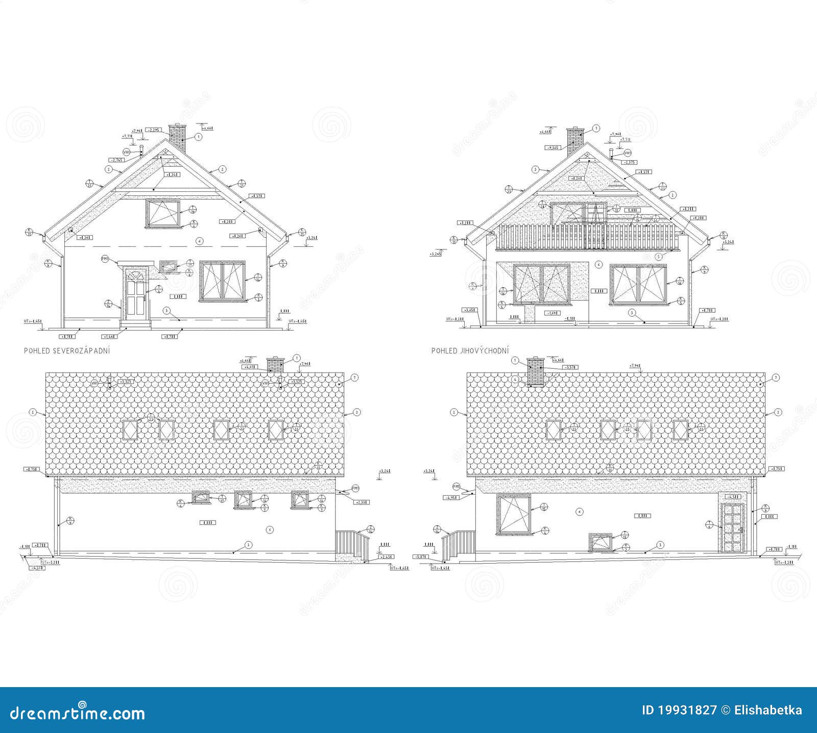 Ground Plan of Flat Building Stock Illustration - Illustration of home ...