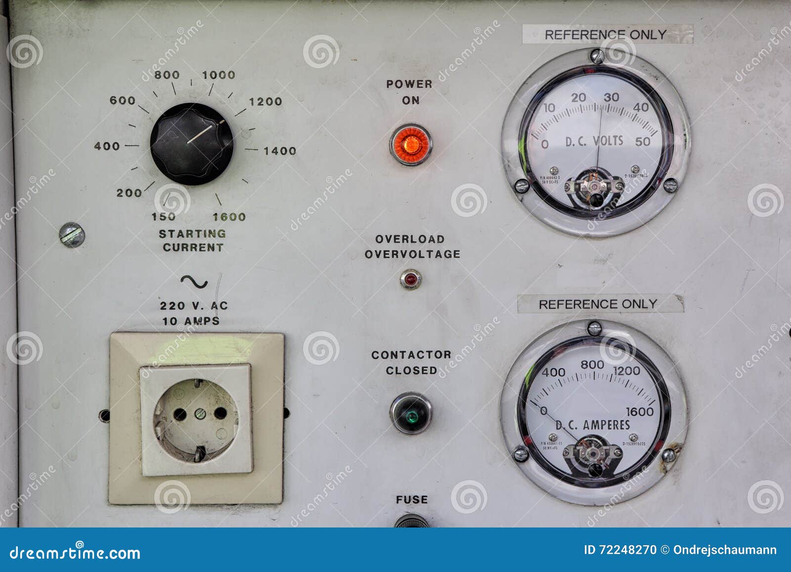 Ground Power Unit Control Panel Stock Photo - Image of electricity ...