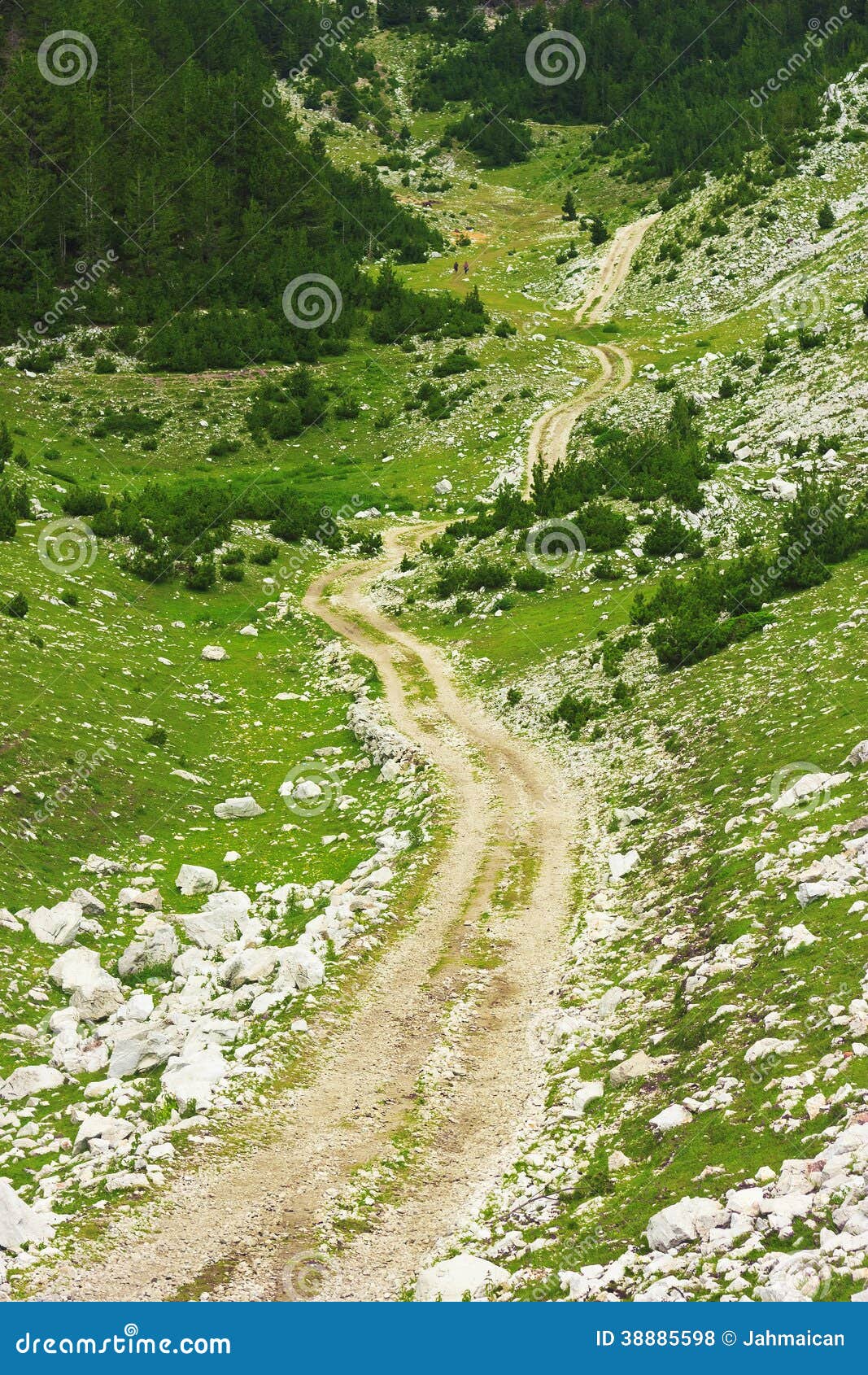 Ground road stock photo. Image of komovi, peak, alps - 38885598