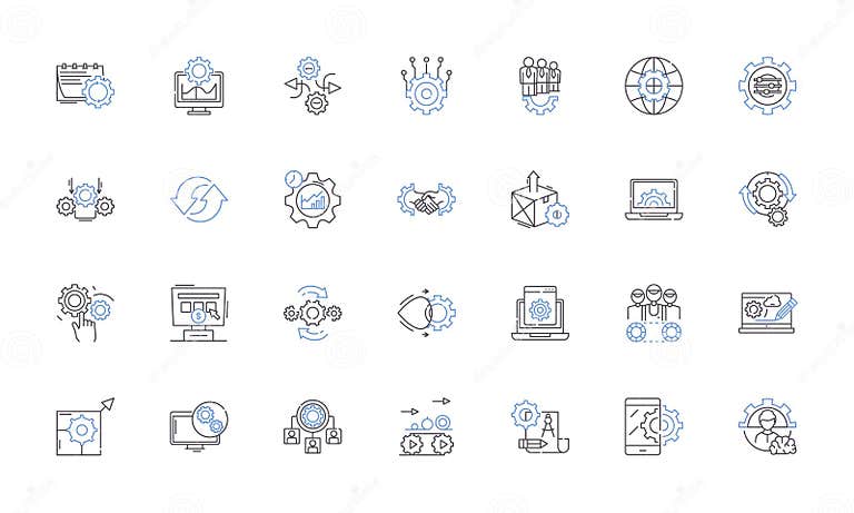 Ground Rules Line Icons Collection. Boundaries, Guidelines, Parameters ...