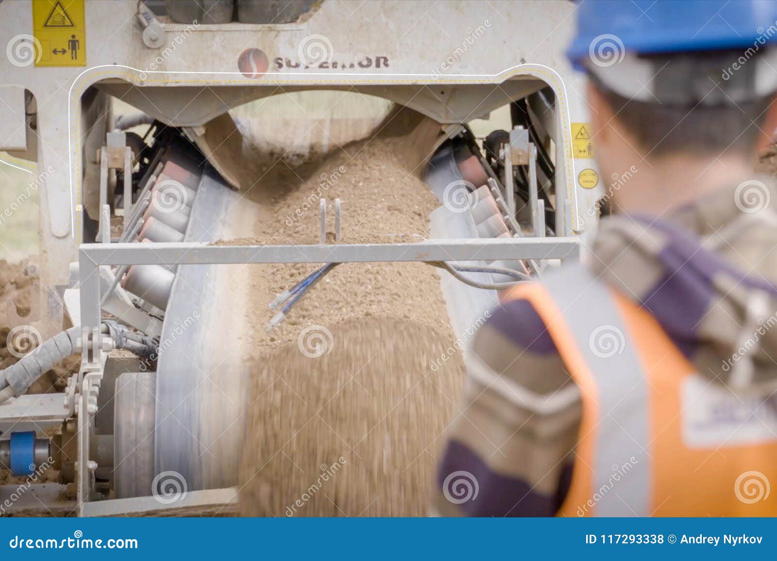 Ground Sampling. Construction Work on the Installation of the Pipeline ...