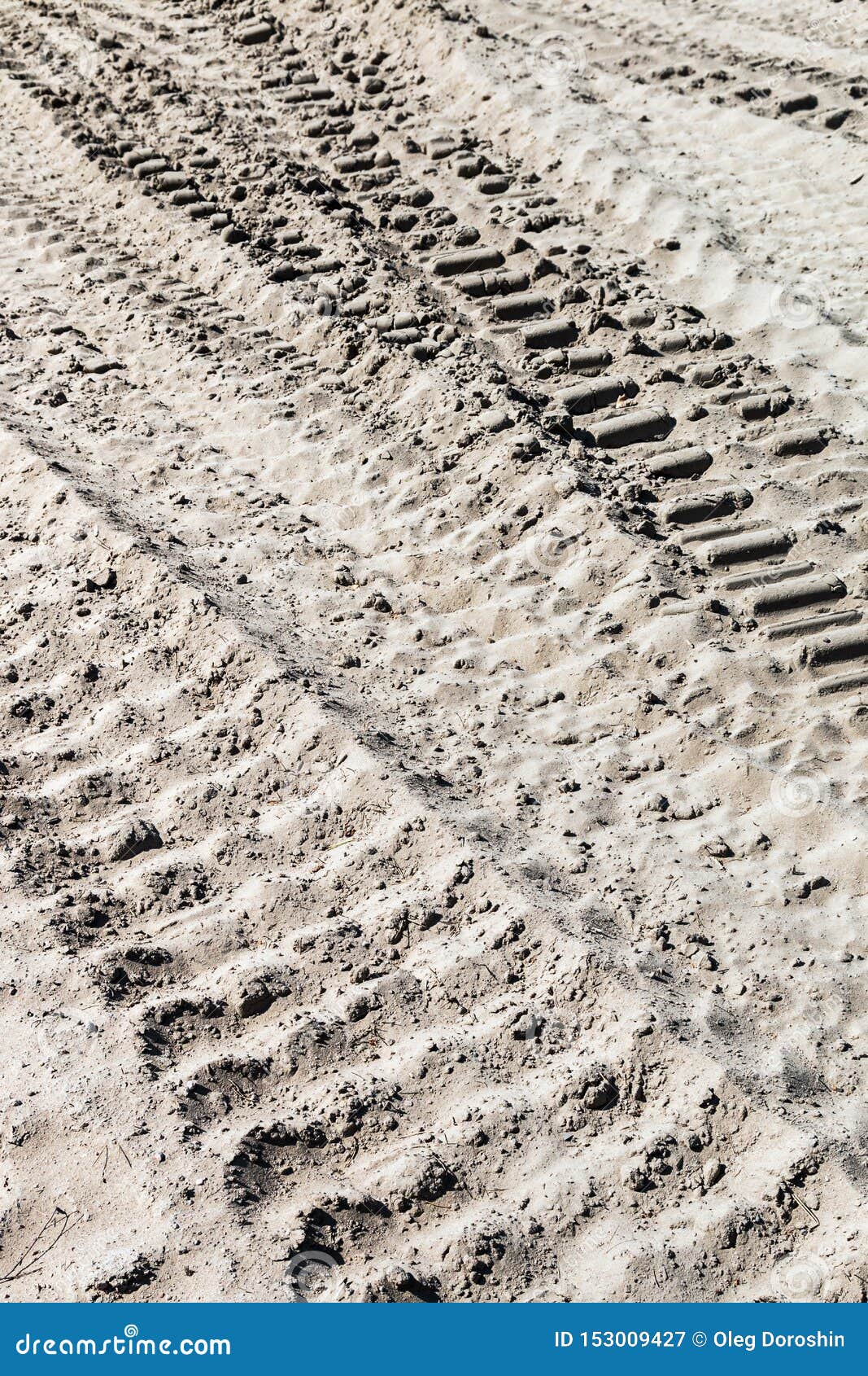 Ground and Sand and Tracks Left by Tank, Tractor or Other Stock Image ...