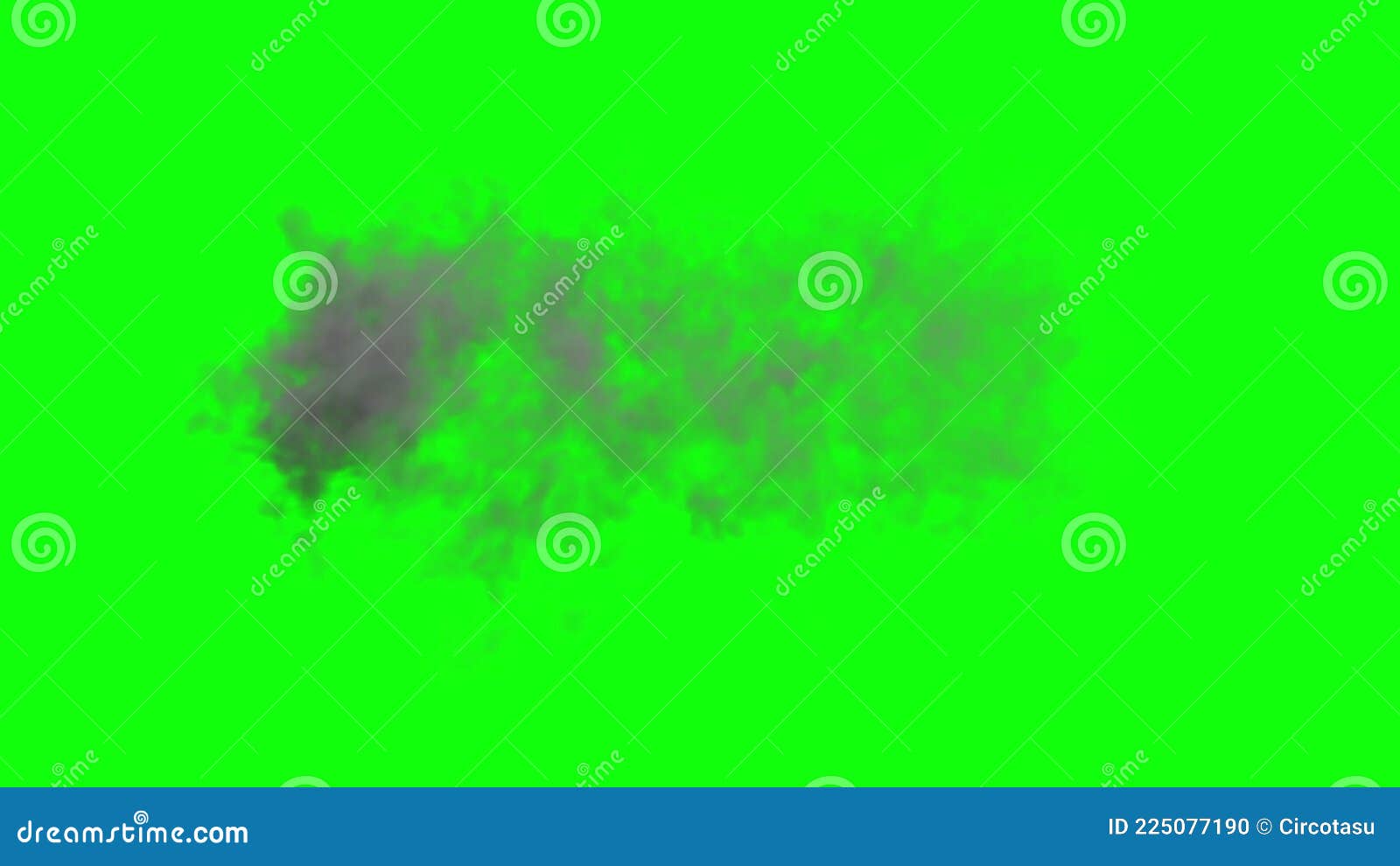 Ground Smoke Shockwave Explosion, Green Screen Chromakey Stock Footage ...