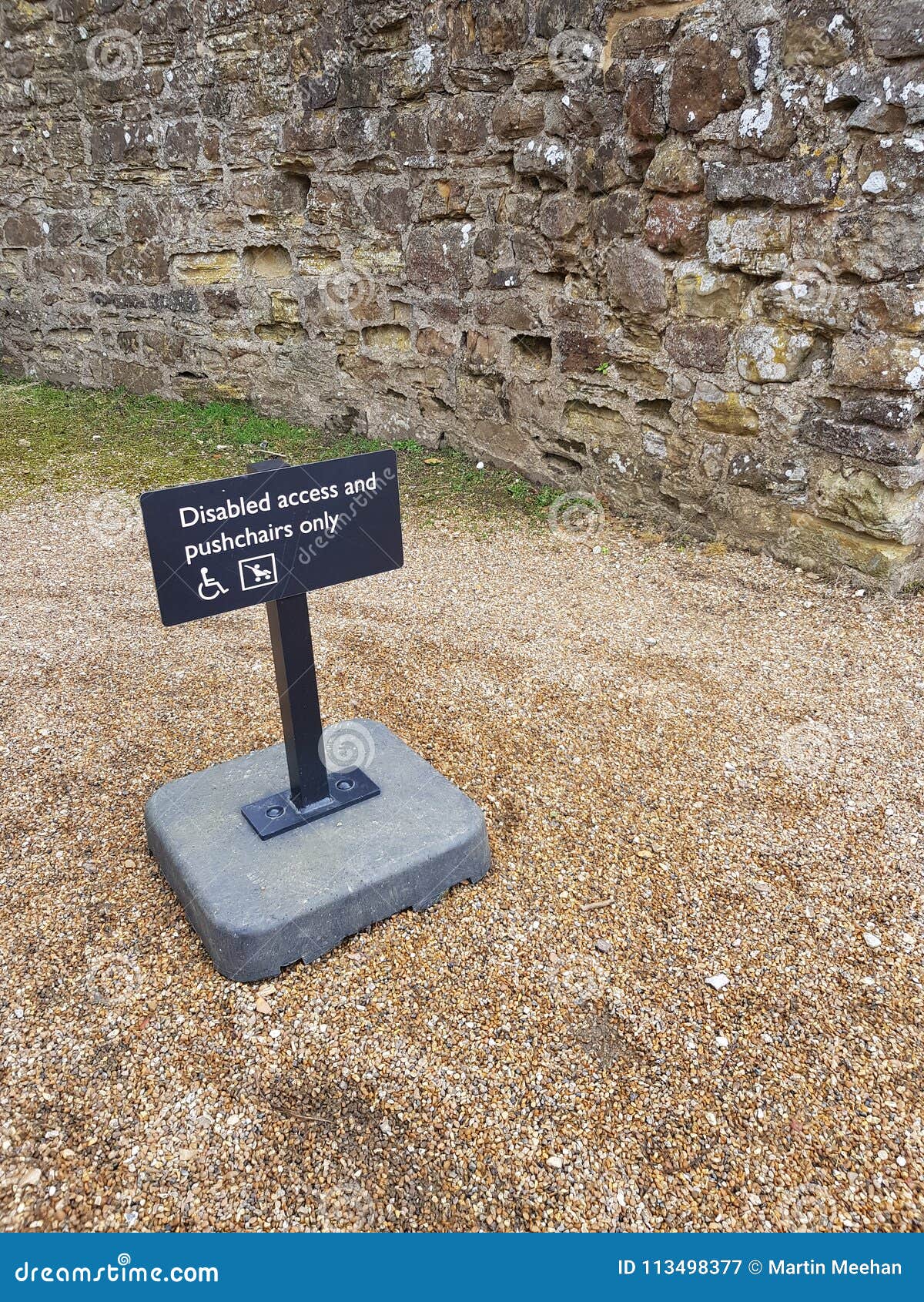 Disabled Access and Pushchairs only Sign. Stock Image - Image of access ...