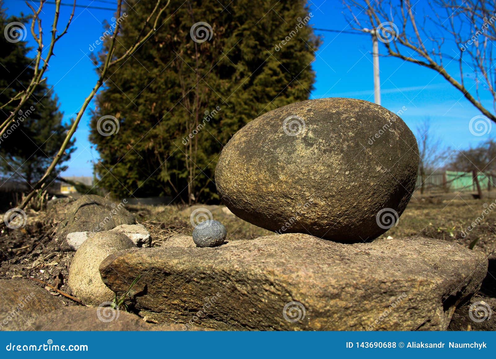 Piled Stones. Big and Small Stock Photo - Image of maintenance, stones ...