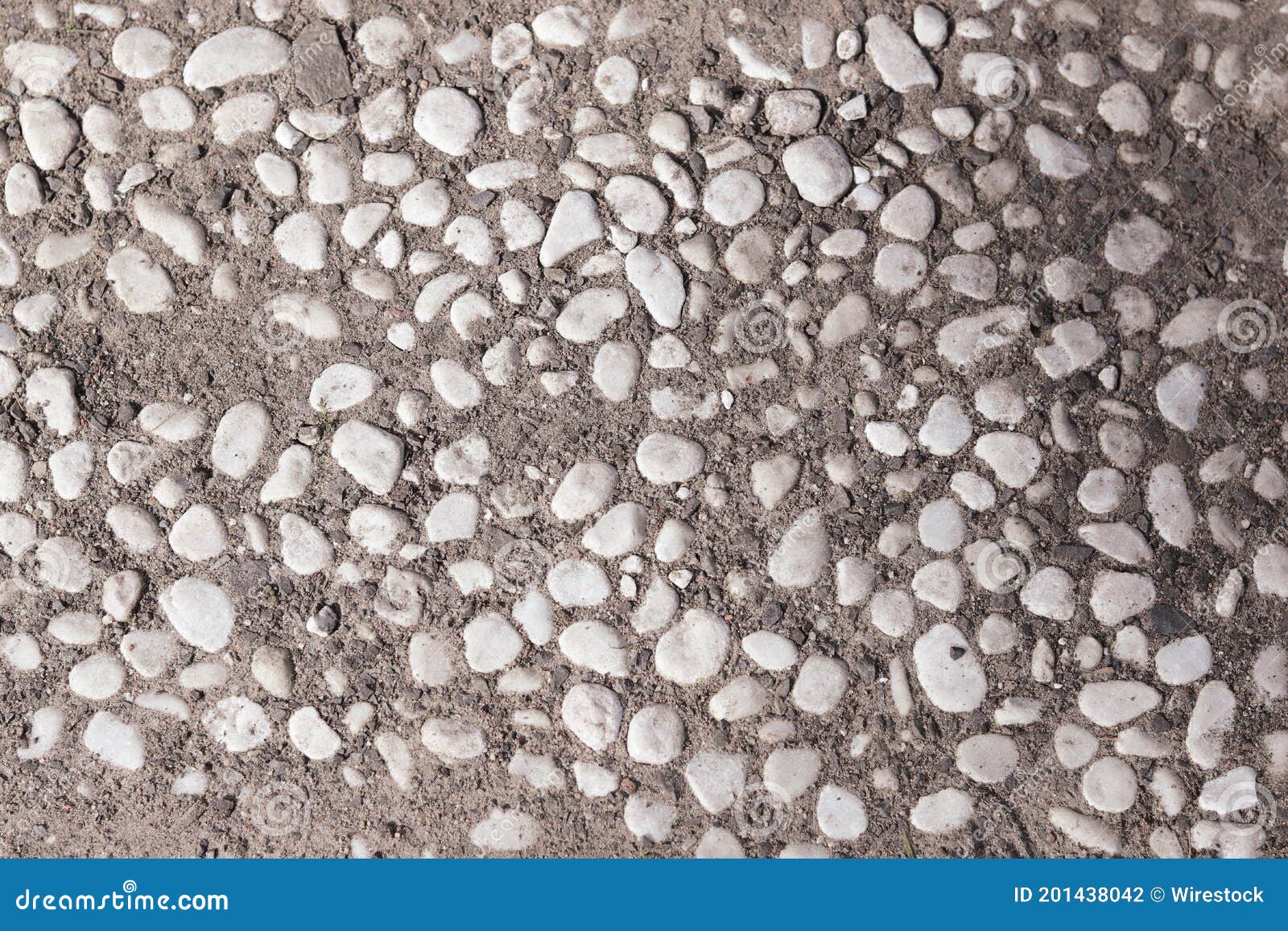 Ground Texture with Small White Pebbles in the Sand Stock Photo - Image ...