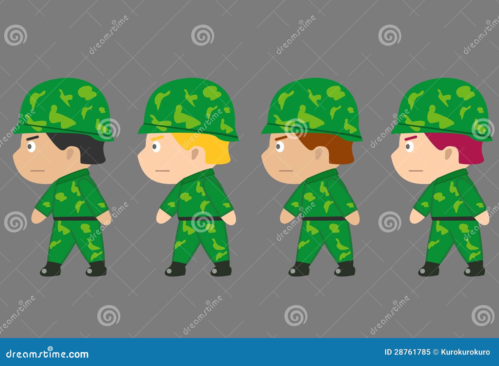 Ground troops stock vector. Illustration of america, people - 28761785